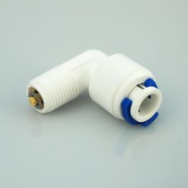 Elbow Check Valve 1/8" Male NPT x 1/4" Push Connect | CoralVue
